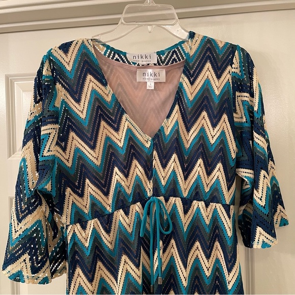 Nikki Poulos | Dresses | Nikki Poulos Crochet Weave Empire Waist Maxi ...